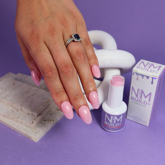 Bon Bon Pink Build+ Strengthening Gel in a Bottle – Glitter Planet